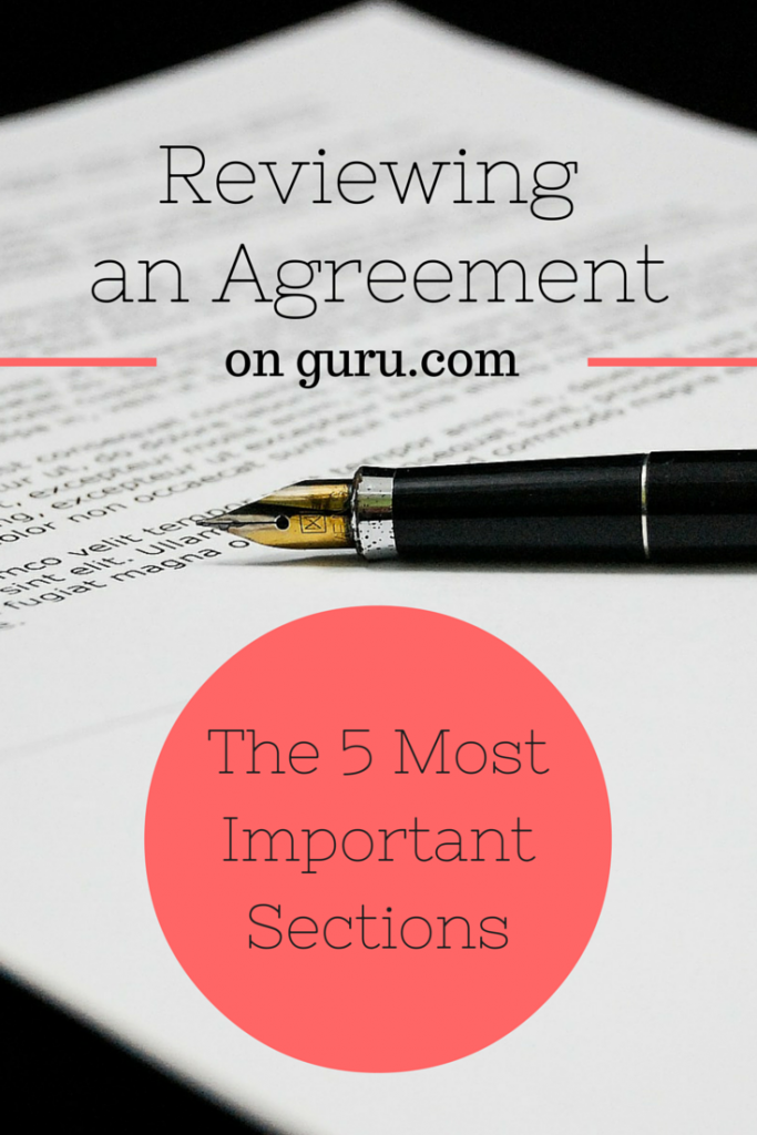 Reviewing an Agreement: The 5 Most Important Sections on Guru